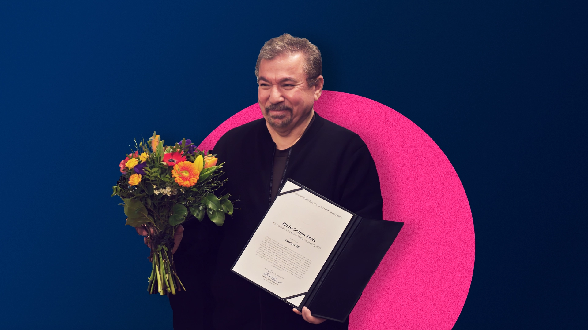 Kurdish novelist Bachtyar Ali receives Hilde Domin Prize