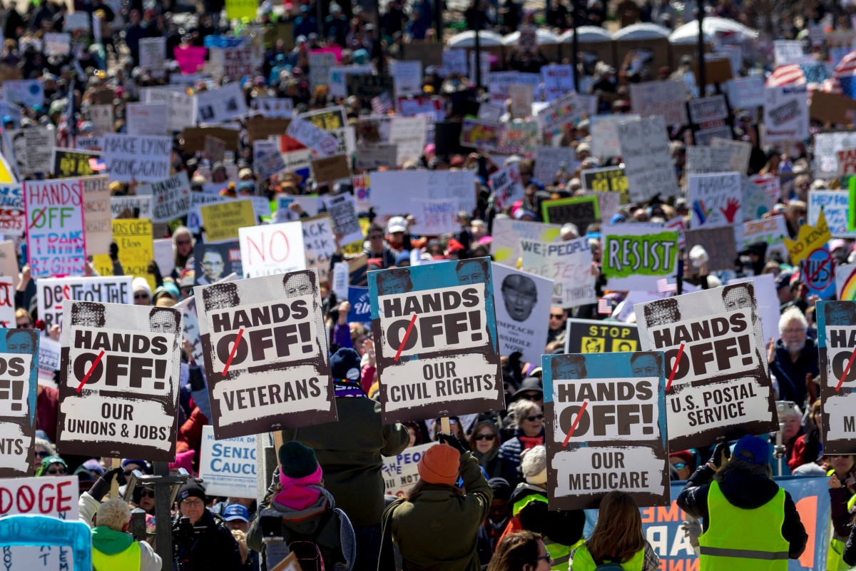 Mass Protests Erupt Across U.S. Against Trump and Elon Musk's Austerity ...