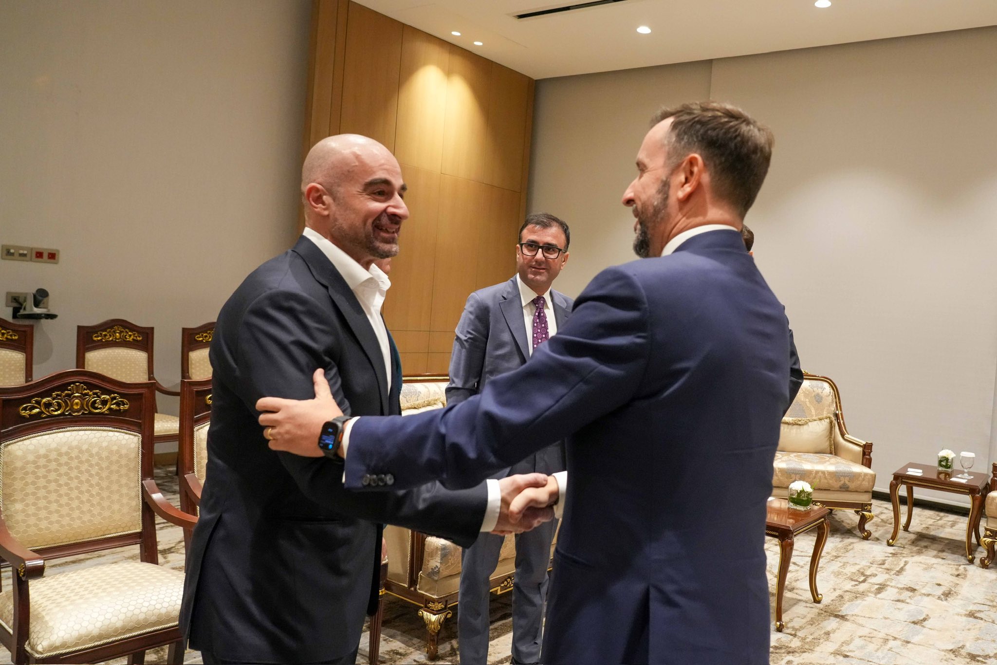 PUK President Bafel Jalal Talabani meets Niccolo Fontana, Italian ...